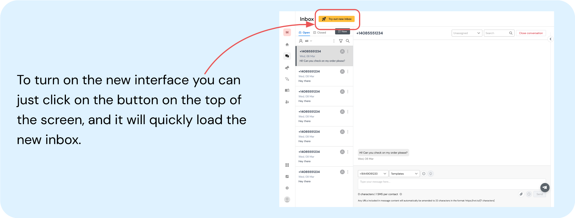 New Inbox – TPG Telecom Messaging Hub