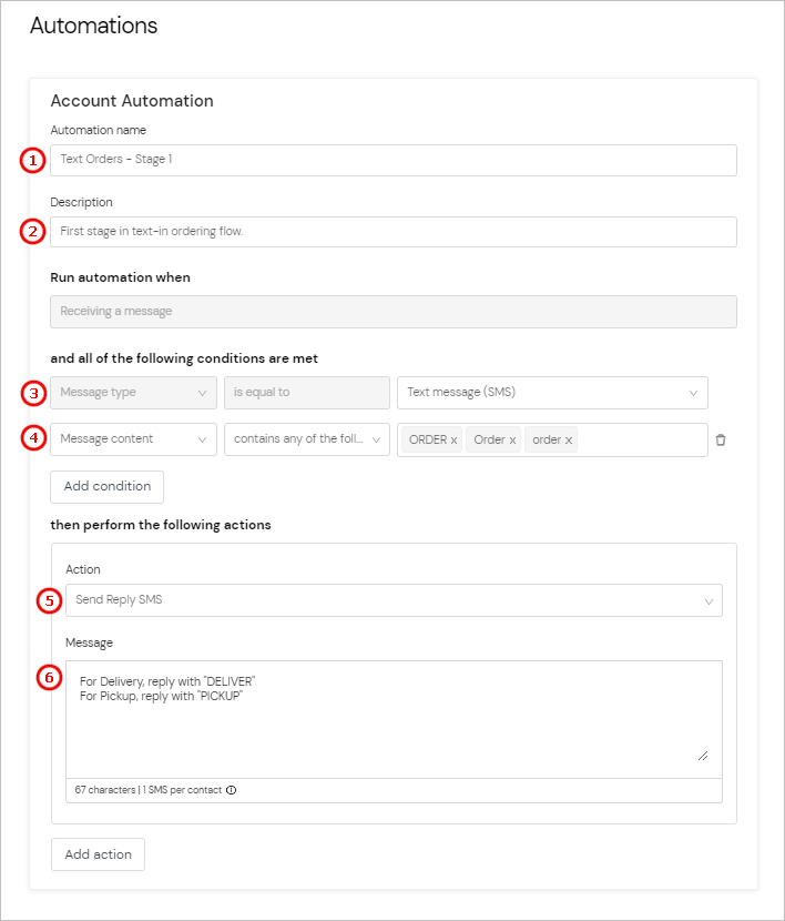 How To Create A Multi Part Automated Conversation In The Messaging Hub Tpg Telecom Messaging Hub