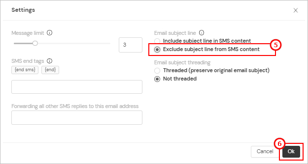 How do I exclude the subject line from Email to SMS messages? – TPG ...